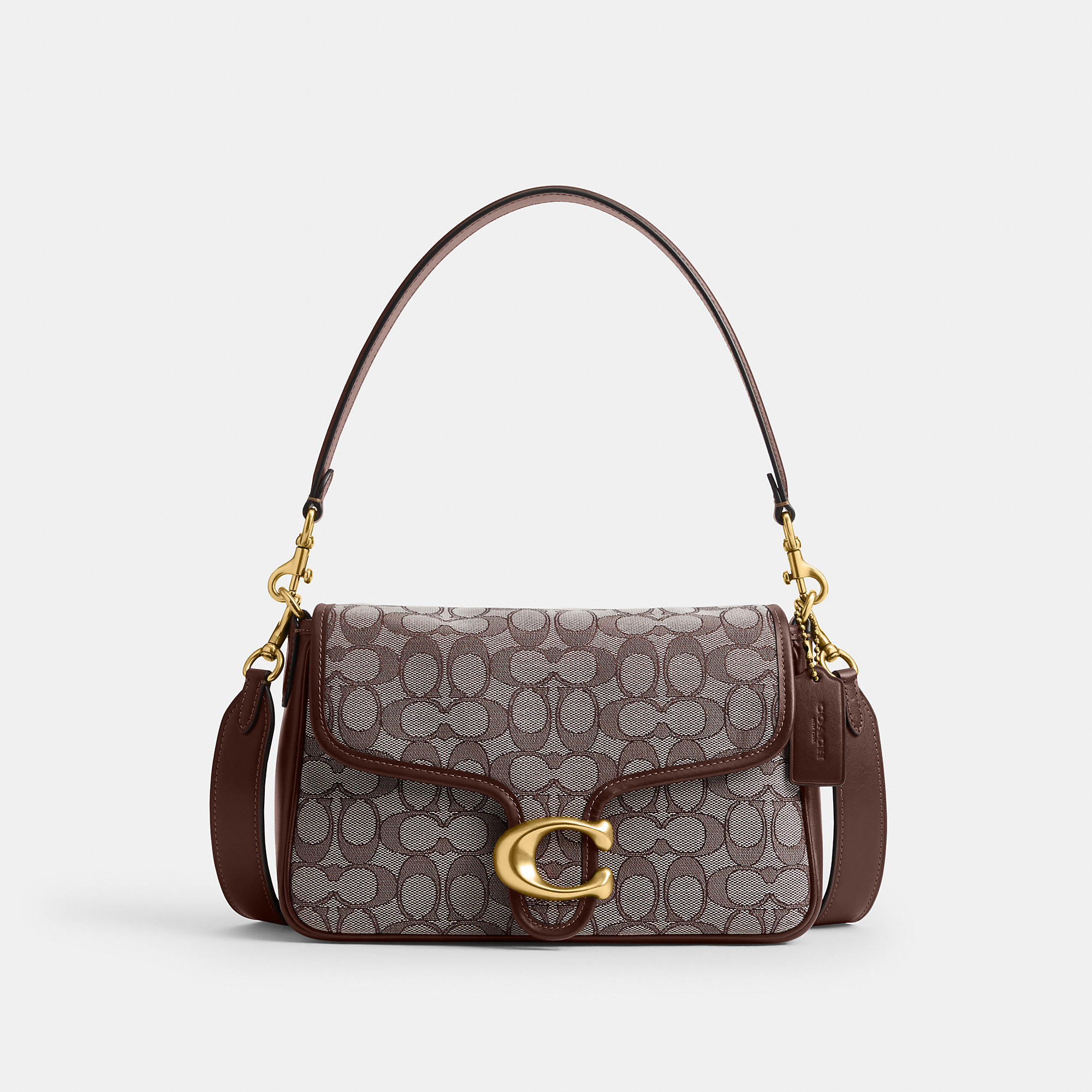 ☆★☆GUCCI　グッチ➕COACH　バッグ☆★☆ Coach Soft Tabby Shoulder Bag In Signature Jacquard In Brass/Oak